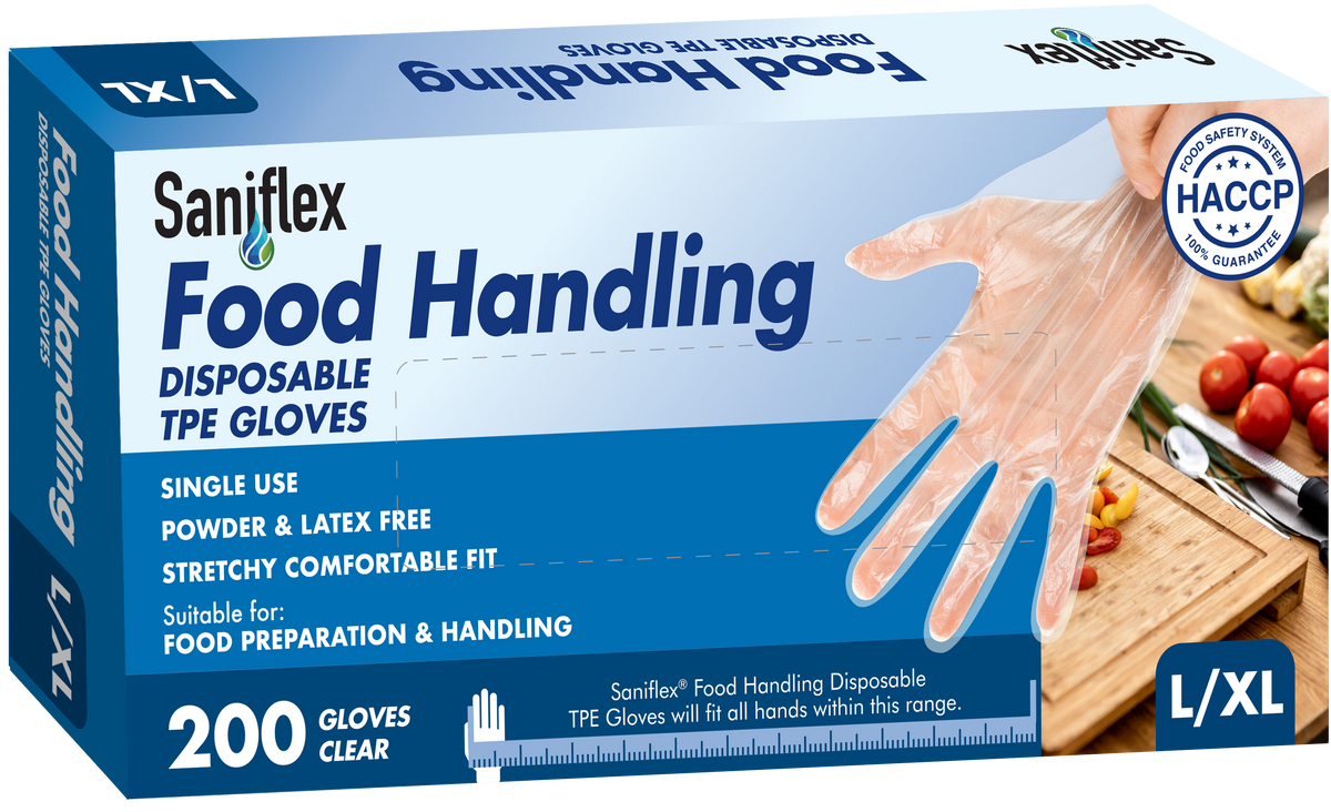 Food Handling Thermoplastic Elastomer (TPE) Gloves 200 PCS (Carton of ...