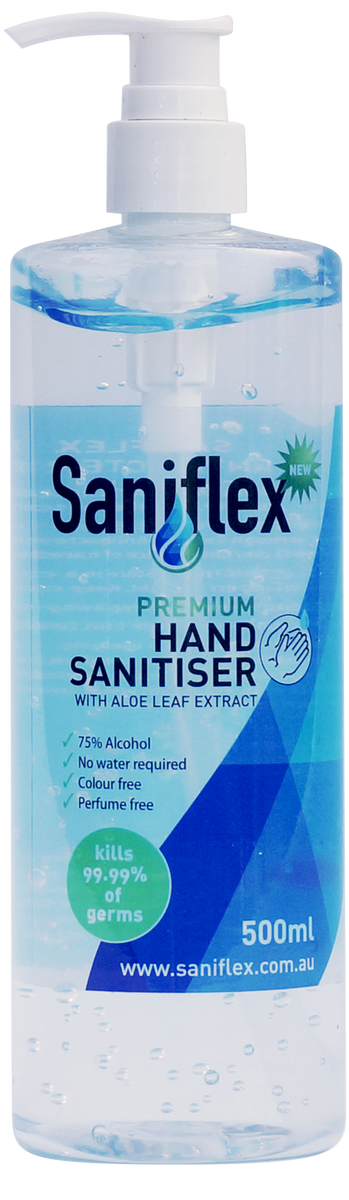 Saniflex Rinse Free Hand Sanitiser 500ml Bottle With Plunger (Carton o ...